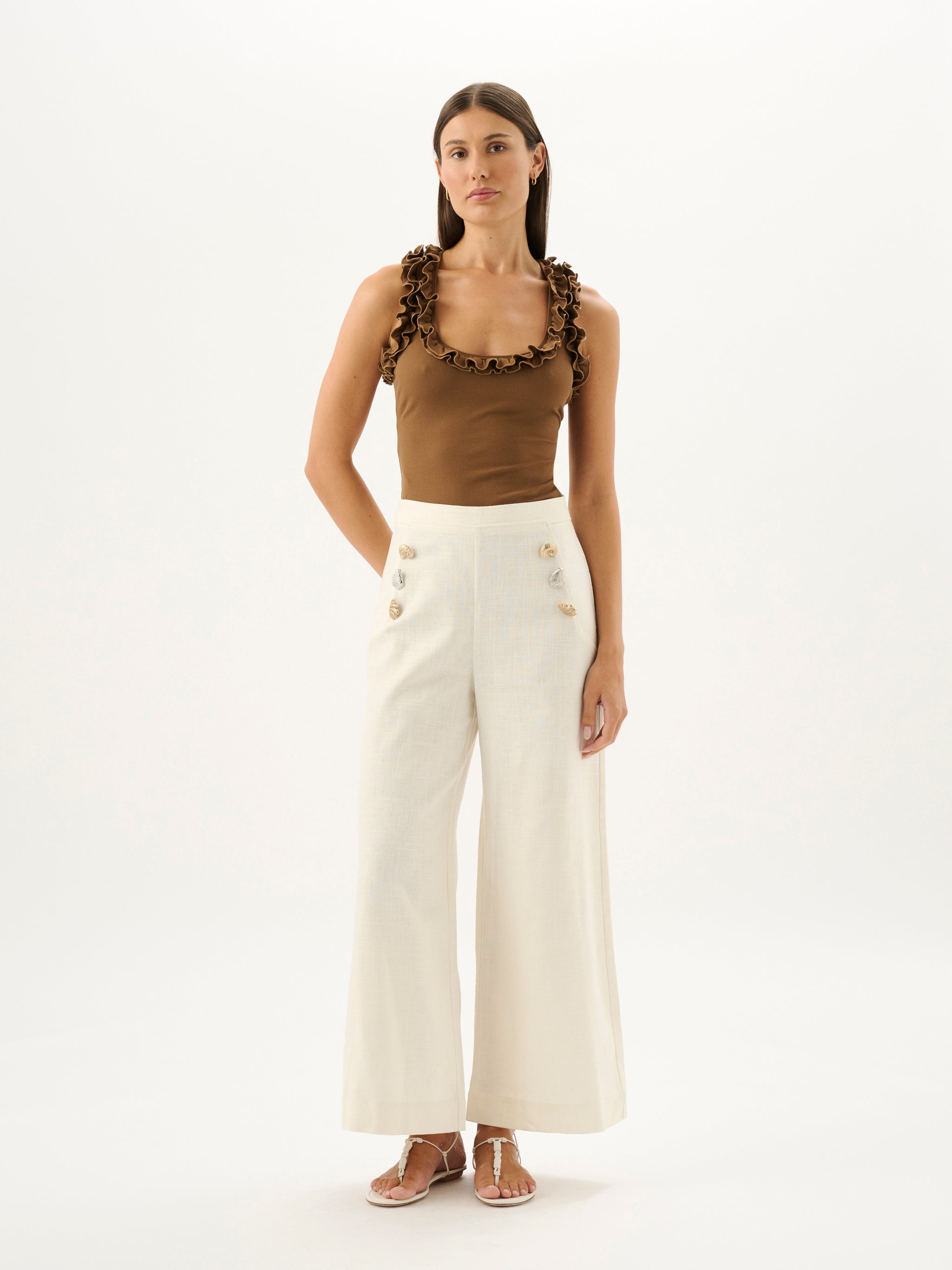 WAVERLY PANT | ECRU